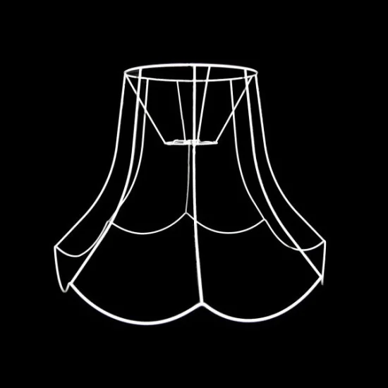 Single Scallop Lampshade Frame