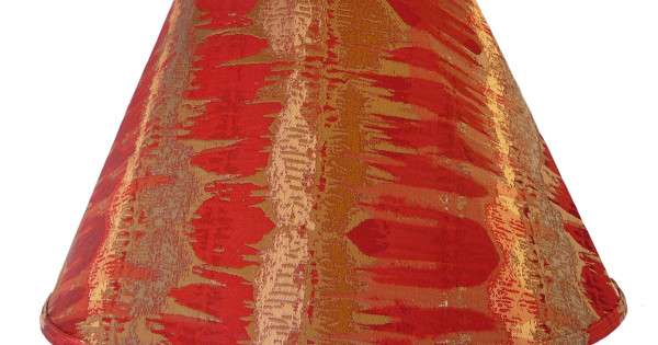 Moroccan Rosso Red Contemporary Fabric Lampshades