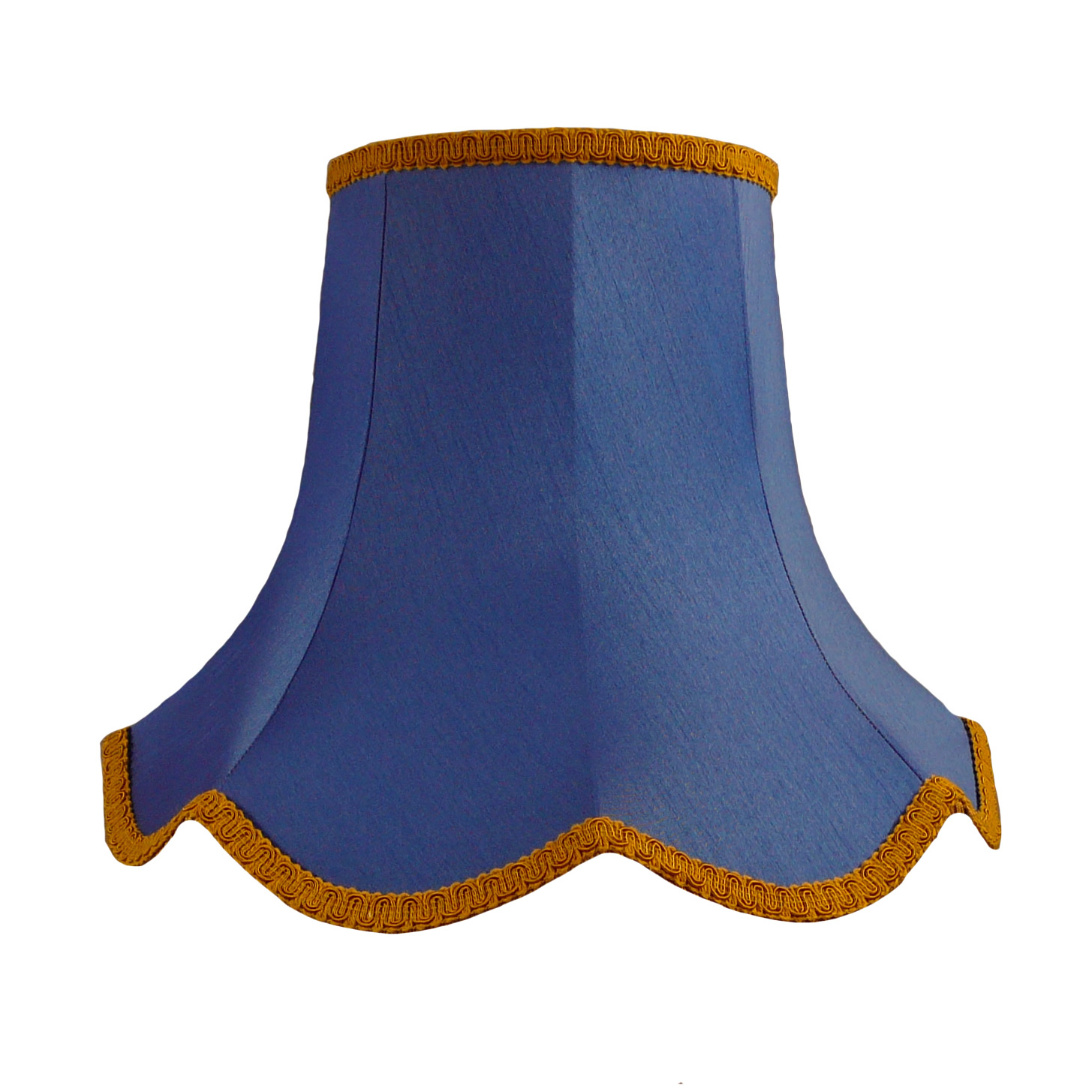 Royal Blue and Gold Modern Fabric Lampshades