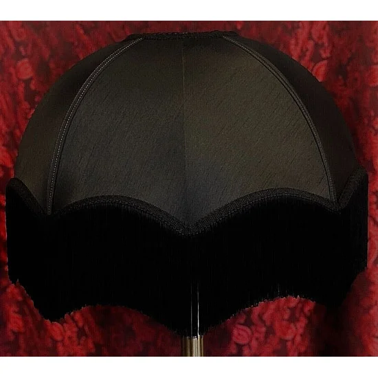 Black Parachute Dome Fabric Lampshade