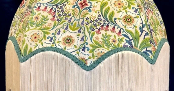 William Morris Natural Parachute Dome Fabric Lampshade
