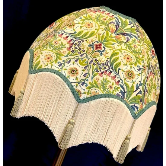 William Morris Natural Sage Parachute Dome Fabric Lampshade