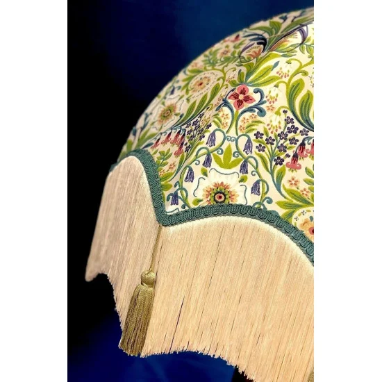William Morris Natural Sage Parachute Dome Fabric Lampshade