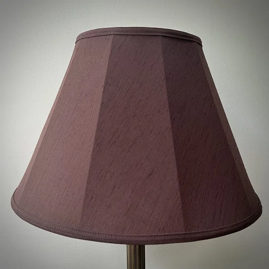 Chocolate Brown Contemporary Fabric Lampshade