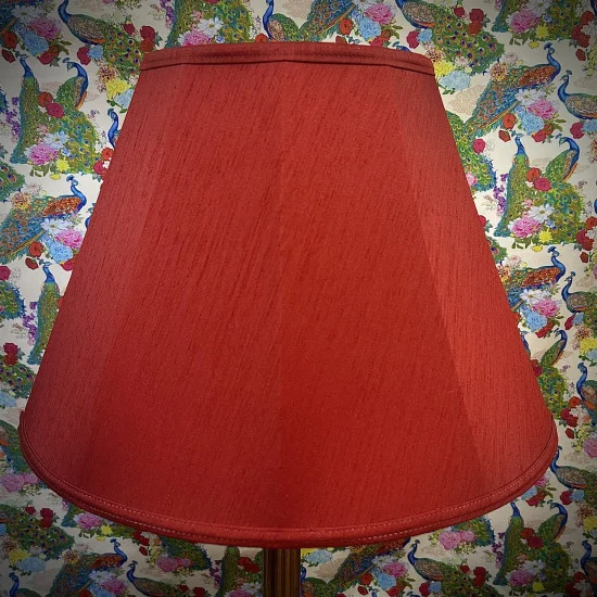 Rosso Red Contemporary Fabric Lampshade