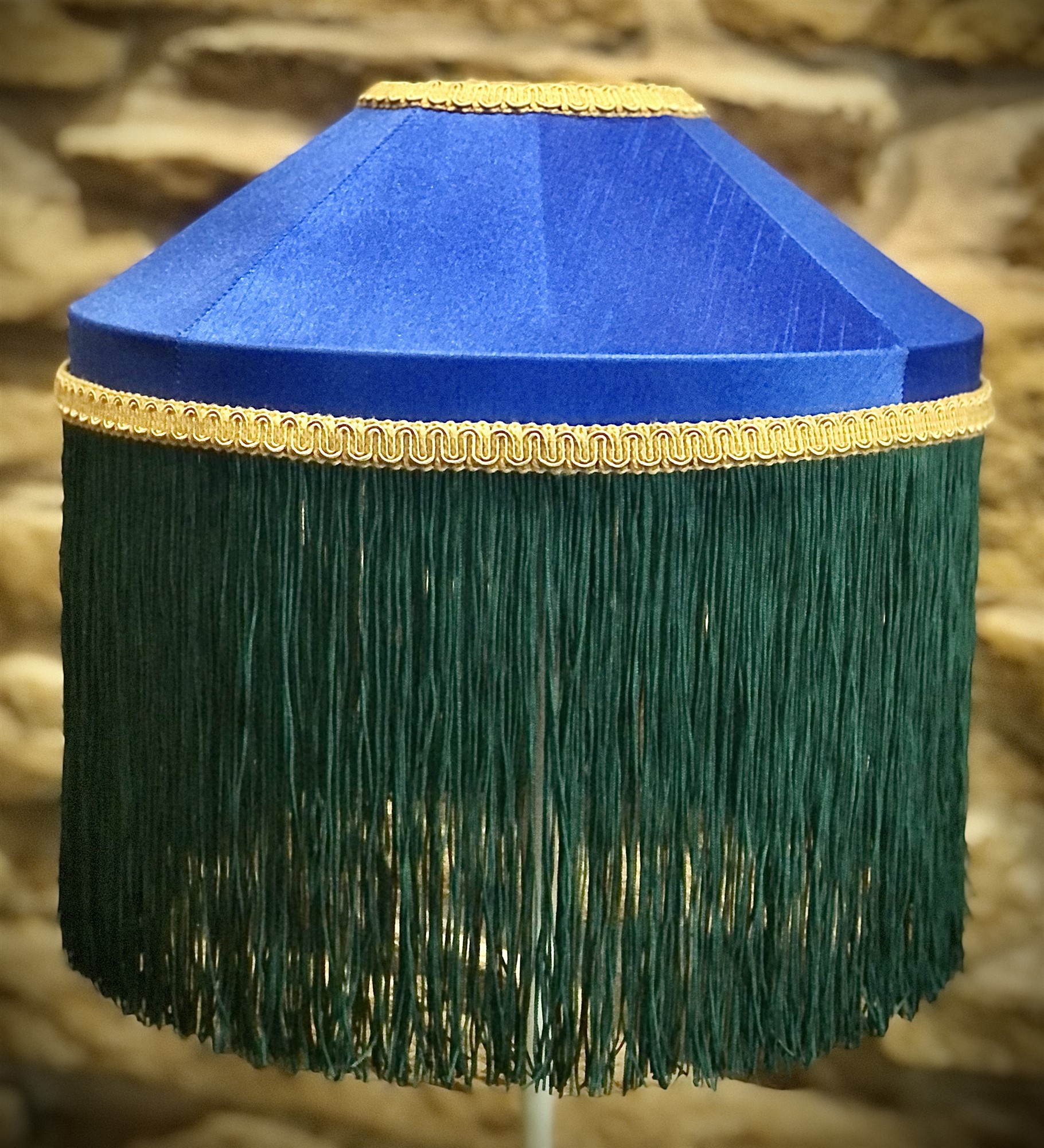 Royal Blue and Green Tiffany Lampshades